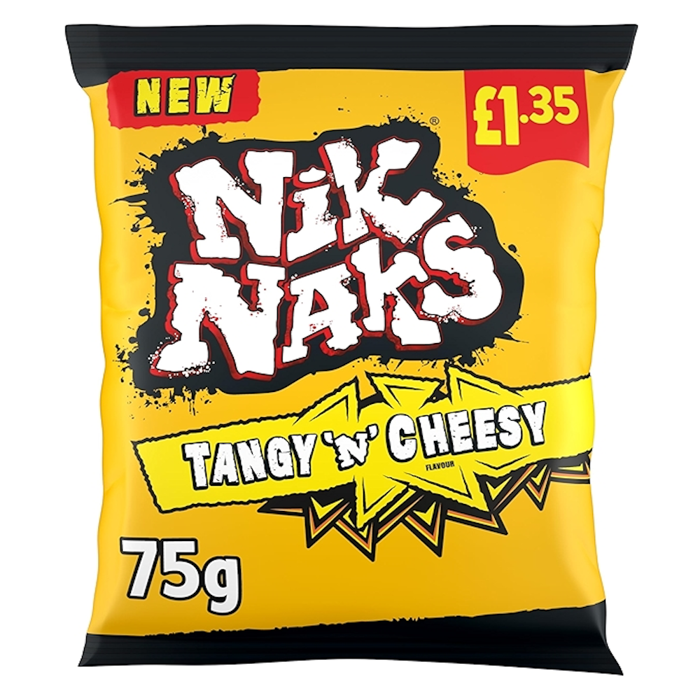 Nik Naks Tangy 'N' Cheesy Crisps 75g | Adam's Delivery